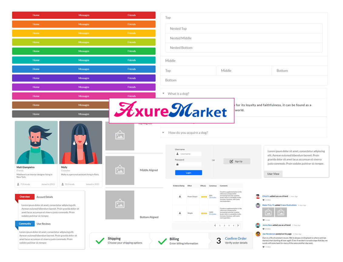 Best way to work with adaptive view in Axure RP