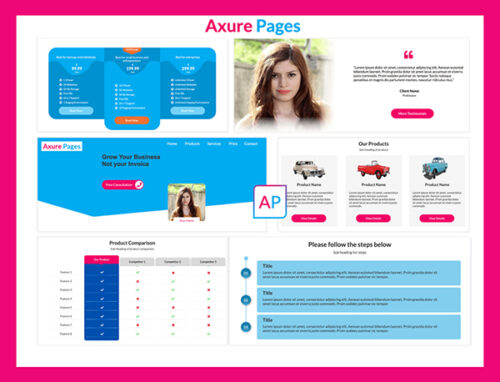 Axure Page Builder | Landing Page Widget Library For Axure RP | Axure Market - Store for Best ...