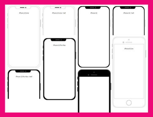 iPhone Frames Axure Widget Library | Axure Market - Store for Best ...