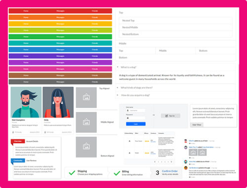 Semantic UI Axure Widget Library | Axure Market - Store for Best Axure ...